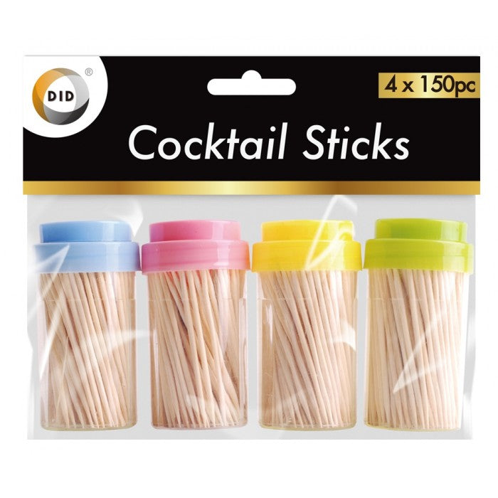 DID Wooden Cocktail Sticks 4X150pcs Wholesale