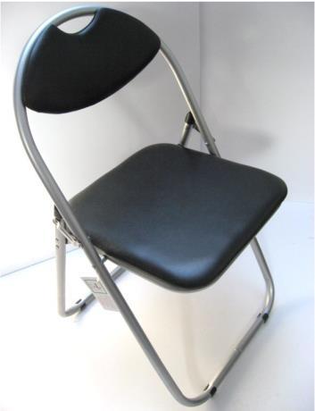 Black Steel Folding Chair