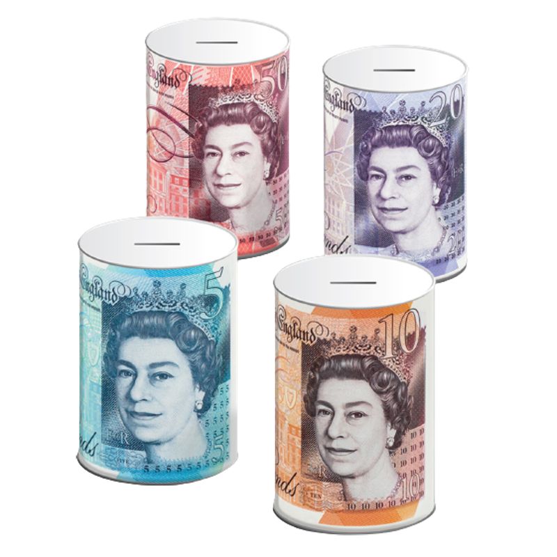Pound Note Money Saving Tin Wholesale