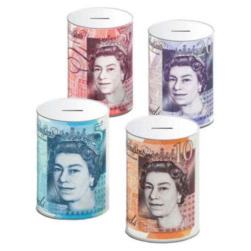 Pound Note Money Saving Tin - Case of 12 Wholesale