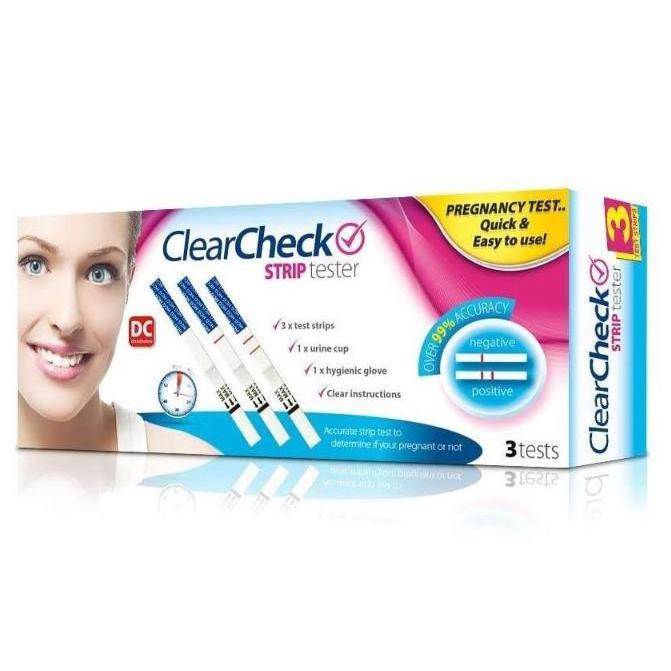 Clear Check Strip Pregnancy Tester 3 Pack - Case of 6 Wholesale
