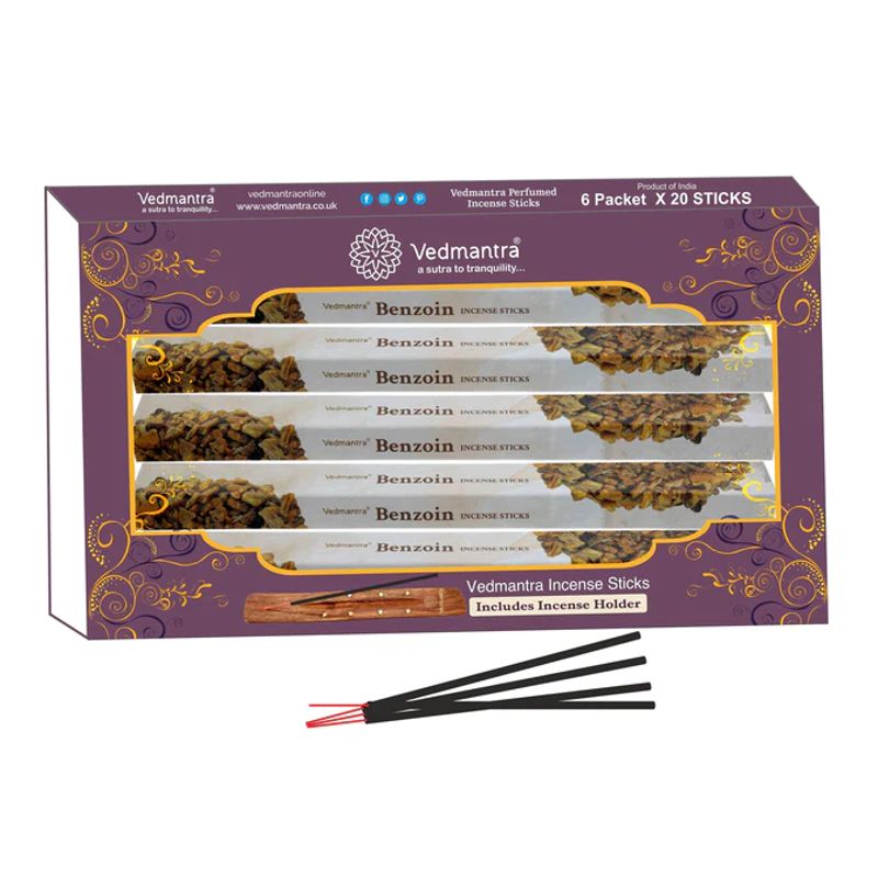 Vedmantra Benzoin Incense Sticks 6 Pack Wholesale