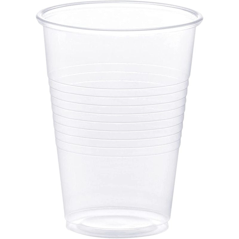 Delight Plus Disposable Plastic Drinking Cups Half Pint Clear 20 Pack ...