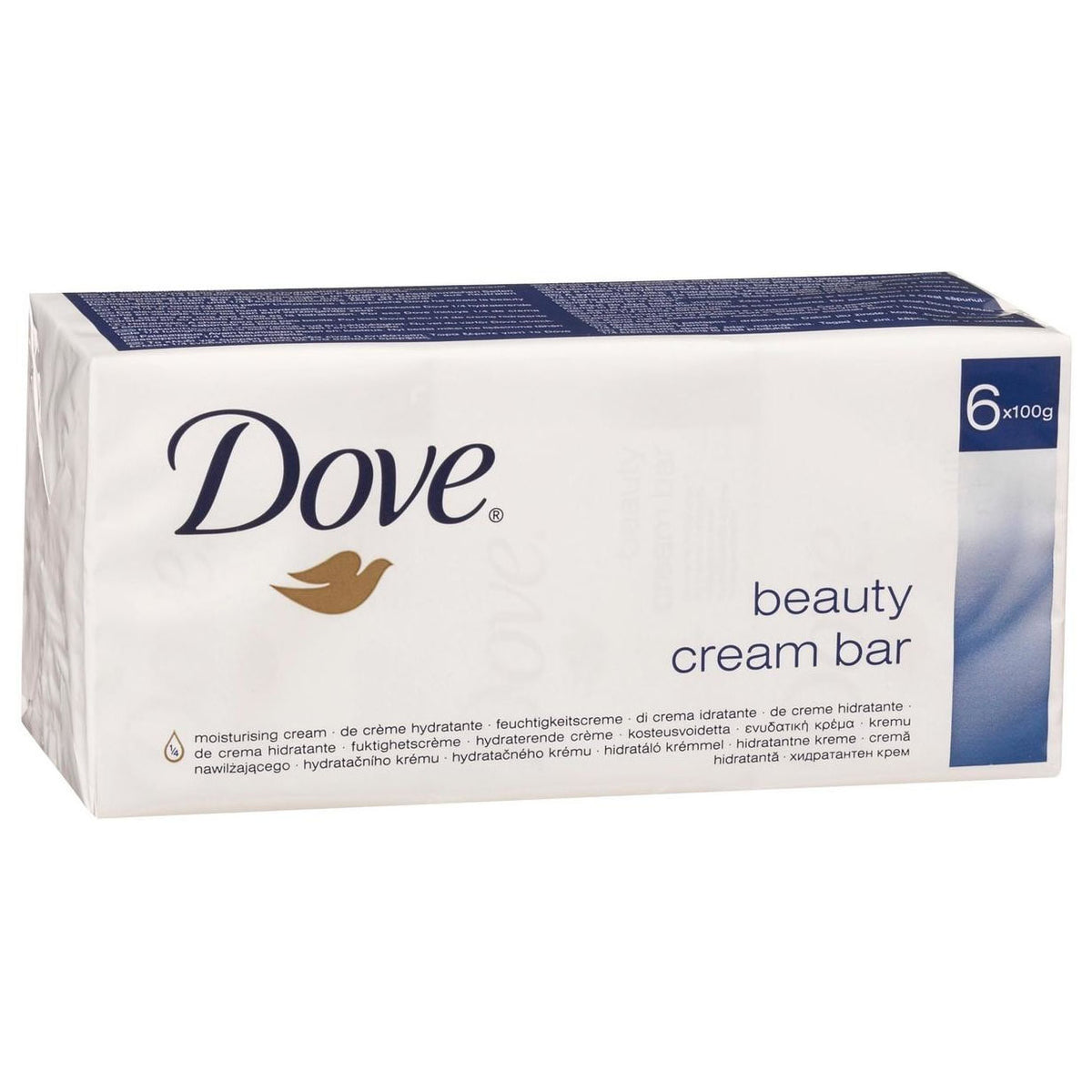 Dove Soap Original Beauty Cream Bar 6 x 100g Six pack - Case of 8 Wholesale