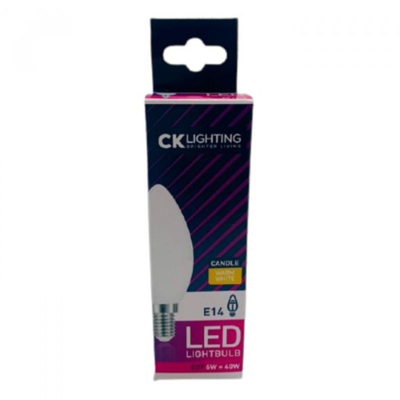 CK LED Bulb E14 Candle Screw 6W(40W) Warm White Wholesale