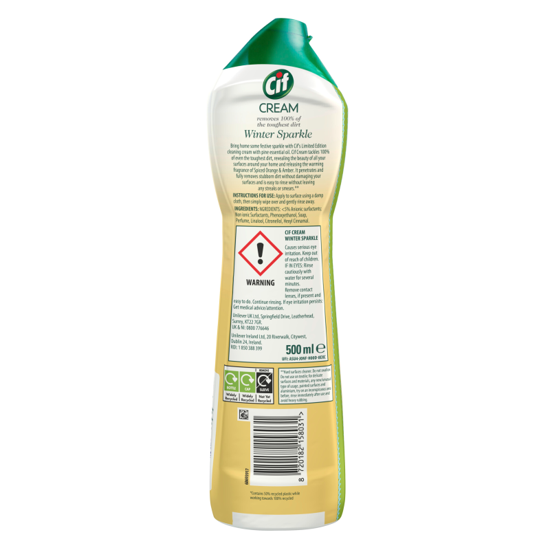 Cif Cream Winter Sparkle 500ml - Case of 8 Wholesale