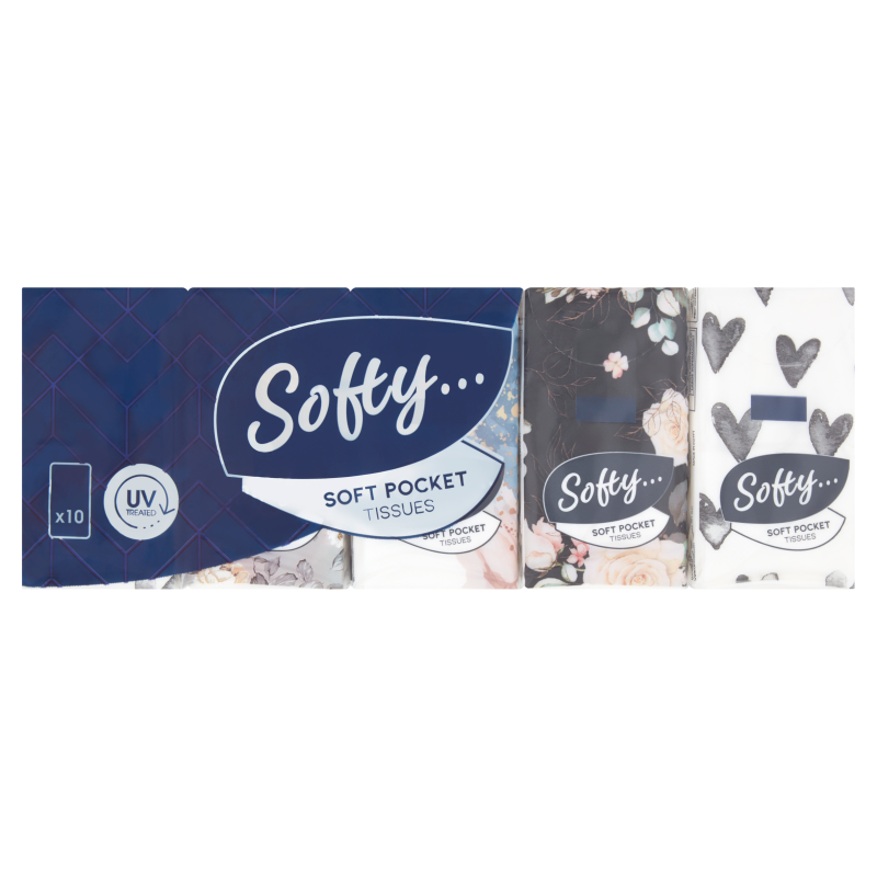 Softy Pocket Tissues 3ply Handkerchiefs 10 Pack Wholesale
