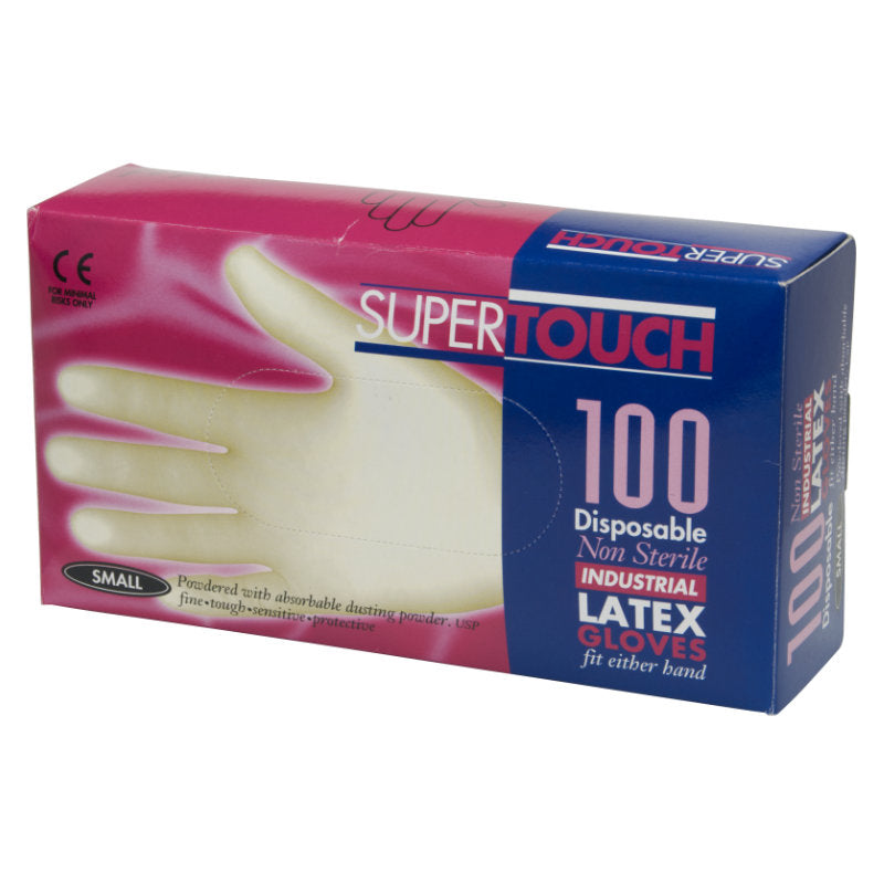 Super Touch Latex Gloves 100 Pack Wholesale