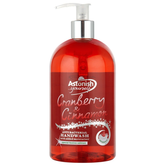 Astonish Antibacterial Handwash Cranberry & Cinnamon 500ml Wholesale