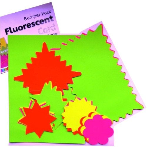 Neon Fluorescent Cards Bumper Fun Pack 28 Pack Wholesale