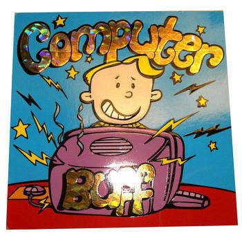 Card And Envelope Happy Birthday Computer Buff Design Wholesale