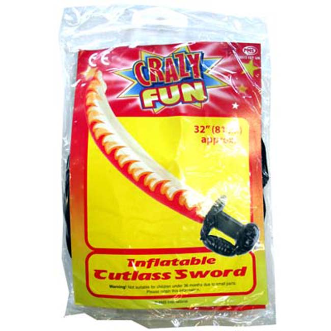Inflatable Curved Cutlass Sword 29" Wholesale
