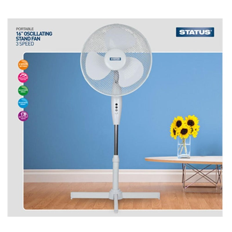 Status Pedestal Stand Fan 16" Wholesale