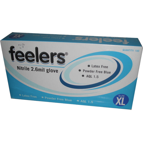 Powder Free Nitrile Gloves XL Blue 100pk Wholesale