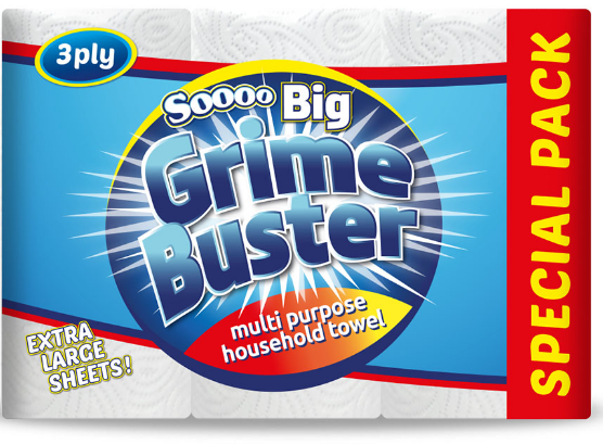 Soooo Big Grime Buster Kitchen Towel 3 Pack Wholesale
