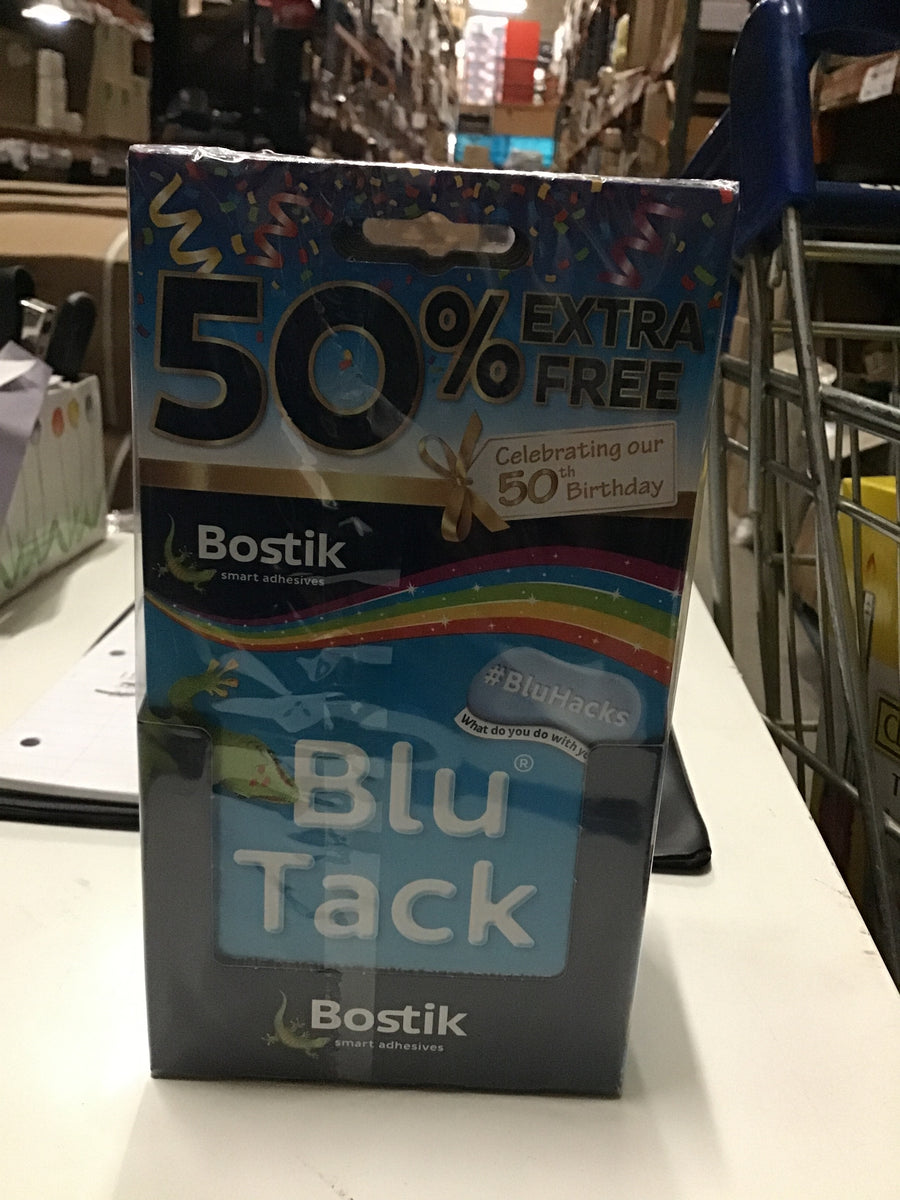 Bostik Blu Tack 50% Extra Free - Case of 12 Wholesale