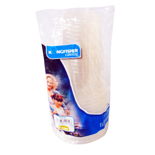 Half Pint Plastic Tumblers 15 pack Wholesale