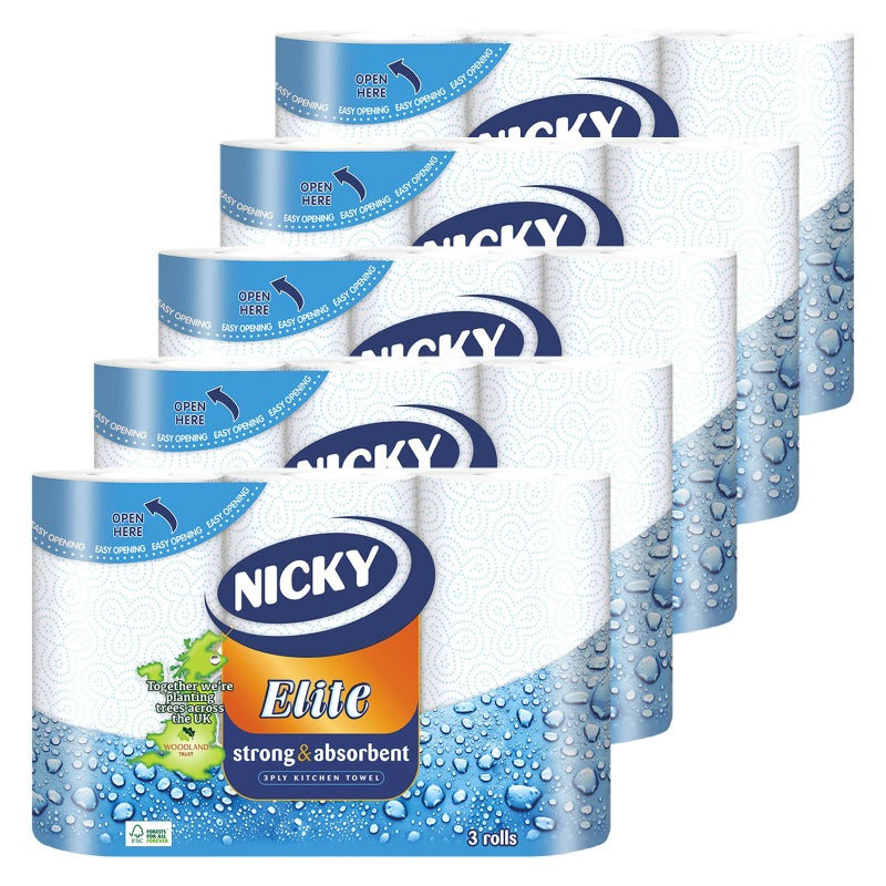 Nicky Elite Kitchen Towel 3 Pack - Case of 5 Wholesale
