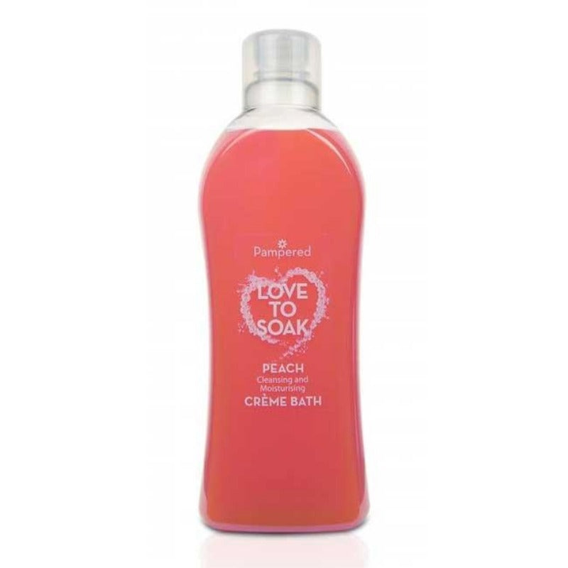 Pampered Crème Bath Moisturising Peach 1L - Case of 8 Wholesale