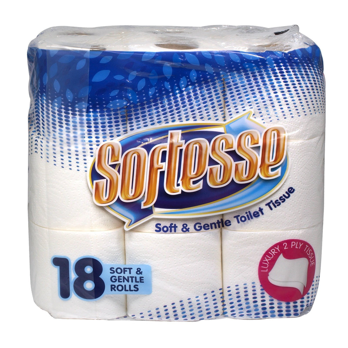 Softesse White Toilet Tissue 2ply 18 Roll Pack - Case of 3 Wholesale