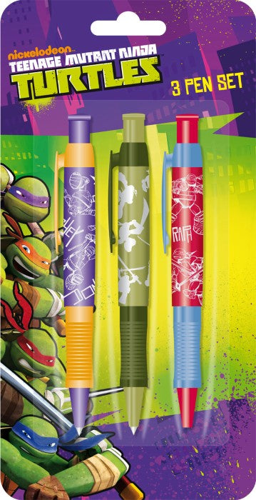 TMNT Ninja Turtles 3 Pen Set Wholesale